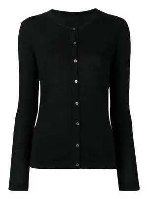 Lela Rose Round Neck Cardigan - Black