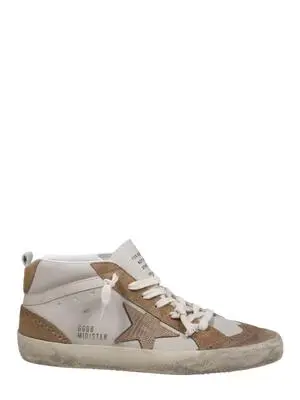 GOLDEN GOOSE Mid Star Lace-up Sneakers - Gray