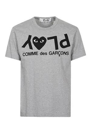 Comme Des Garçons Logo-print T-shirt - Gray