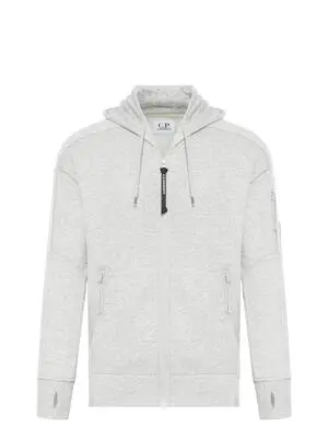C.P. COMPANY Hooded Sweater - White