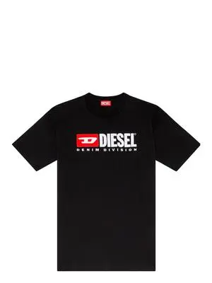 DIESEL® Diesel T-Boxt-Div Logo Printed T-Shirt Black