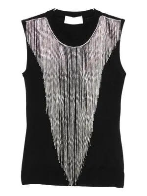 Sportmax Sleeveless Embellished Vest - Black