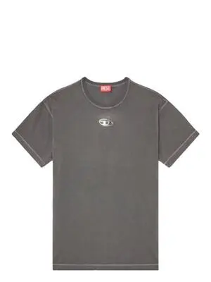 DIESEL® T-norm-lod Oval D Logo T-shirt - Grey