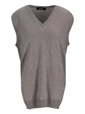 Lela Rose Sleeveless Knitted Vest - Gray