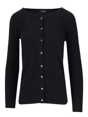 Lela Rose Long-sleeve Button-up Cardigan - Black