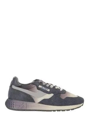 AUTRY Logo Detailed Lace-up Sneakers - Gray