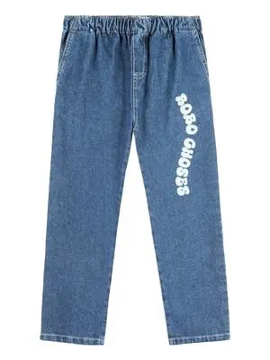 BOBO CHOSES Wavy Logo Jeans - Blue