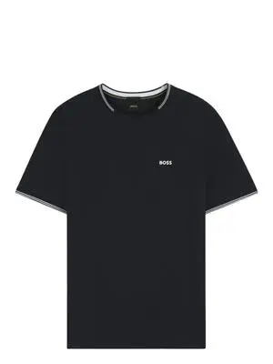 HUGO BOSS Hugo Boss Logo Trim Cotton T-Shirt