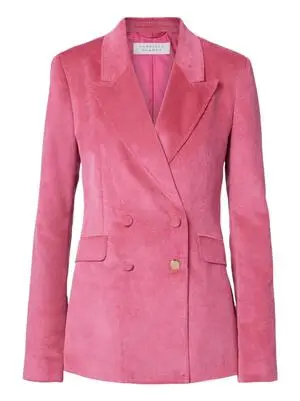 Gabriela Hearst Long Sleeve Double Breasted Suit Jacket - Pink