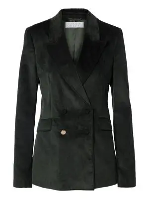 Gabriela Hearst Long Sleeve Double-breasted Suit Jacket - Black