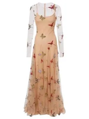 BLUMARINE Blumarine Patch-Appliqué Maxi Dress
