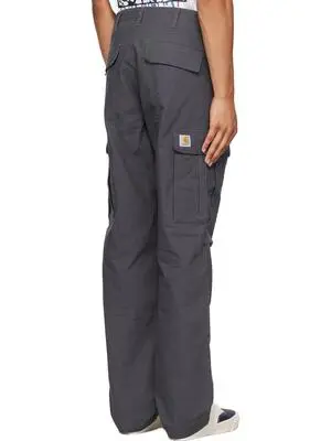 Carhartt Wip Grey Regular Cargo Pants - Black