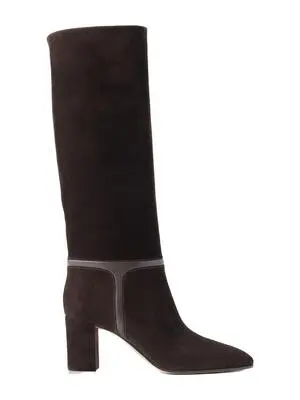 GIANVITO ROSSI Knee High Block Heel Boots - Black