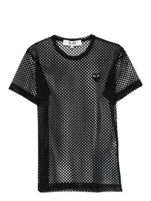 PLAY COMME DES GARCON Semi-Sheer Short Sleeved T-Shirt