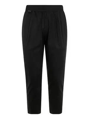 FAMILY FIRST Tapered Twill Casual Trousers - Black