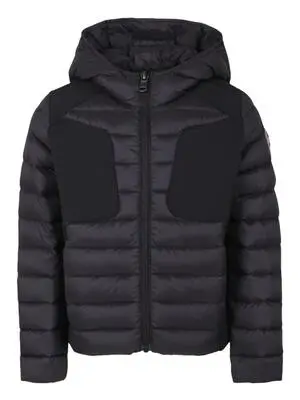 COLMAR Hooded Down Jacket With Logo Detail - Black