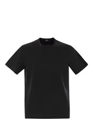 Herno Stretched Crewneck T-shirt - Black