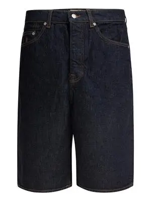 StÜssy Wide Leg Denim Shorts - Black