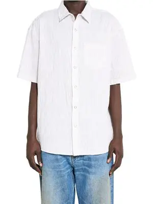 StÜssy Wavy Striped Short-sleeved Shirt - White