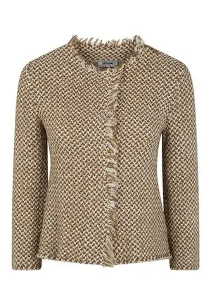 BASERANGE Baserange Round Neck Jacket With Fringe Detailing