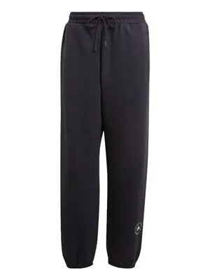 Adidas By Stella McCartney Relaxed Fit Sweatpants With Drawstring Waist - Black