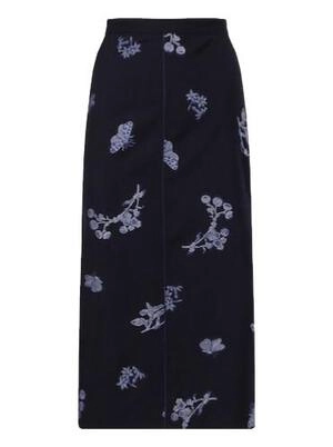 Erdem Wool And Cotton Jacquard Pencil Skirt - Black