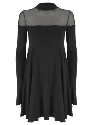 ANIYE BY Aniye By Sheer Panel A-Line Dress