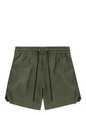 SUNFLOWER Elastic Waist Shorts With Zippered Back Pocket - Green