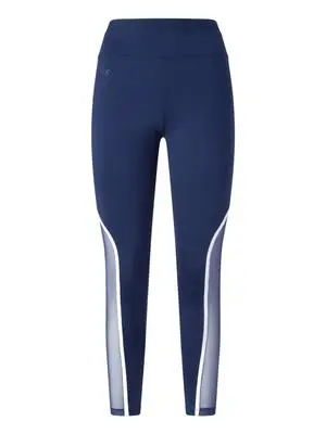 Pinko Leggings With Transparent Inserts - Blue