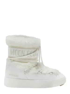 Moon Boot Ltrack Low Faux-fur Boots - White
