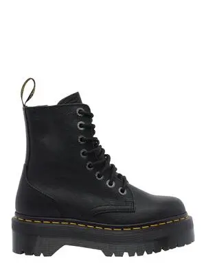 Dr. Martens Jadon Iii Pisa Leather Platform Boots - Black