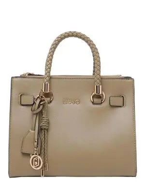 Liu Jo Zipped Top Handle Tote Bag - Nude