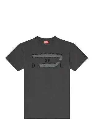 DIESEL® D-appliqué Crewneck T-shirt - Grey