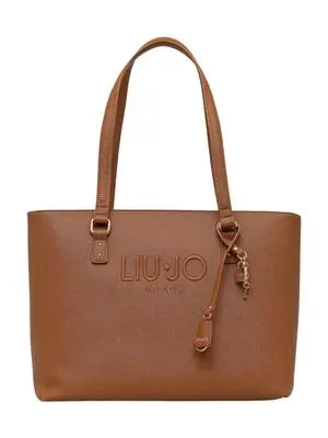 Liu Jo Embossed Padlock Shoulder Bag - Brown