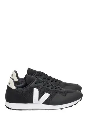 VEJA B-mesh Low-top Sneakers With Embossed Logo - Black