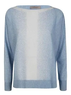 D.exterior Gradient Knit Pullover - Blue