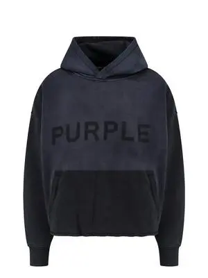 PURPLE BRAND Shadow Wordmark Hoodie - Black