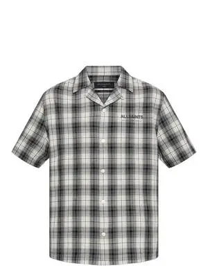 ALLSAINTS Checked Short-sleeved Shirt - Gray