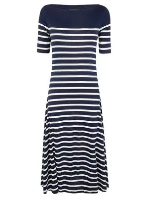Ralph Lauren Striped Maxi Dress - Black
