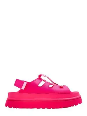 UGG Goldenglow Lace-up Platform Mules - Pink