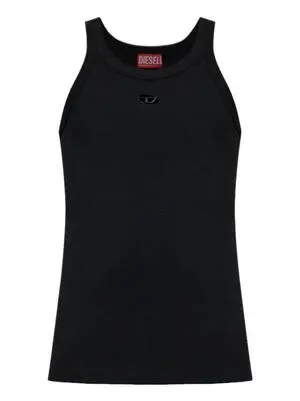 DIESEL® Round Neck Sleeveless Vest - Black