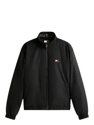 Tommy Hilfiger Padded Zip-up Jacket With Logo Badge - Black
