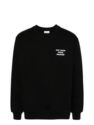 Drole De Monsieur Long Sleeve Sweatshirt - Black