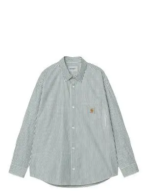 Carhartt Work In Progress Daldry Striped Oversized Shirt - Gray