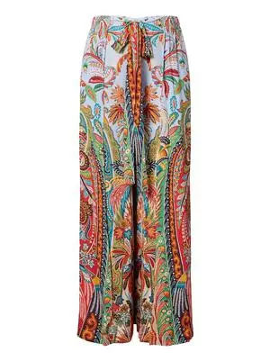 Etro Paisley Wide-leg Pants - Multicoloured