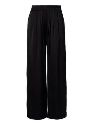 Isabel Marant Étoile Nolia Satin Wide-leg Pants - Black