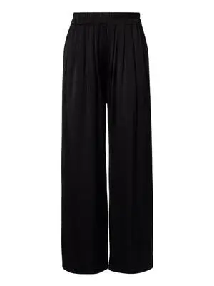Isabel Marant Étoile Nolia Satin Wide-leg Pants - Black