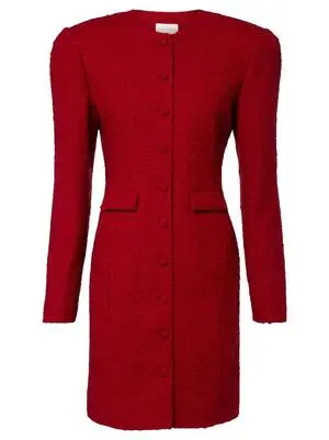Magda Butrym Bouclé Minidress - Red