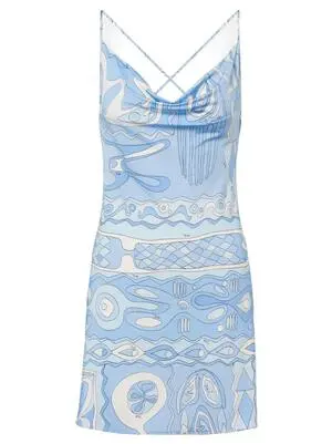 EMILIO PUCCI Pucci Draped Satin Jersey Mini Dress