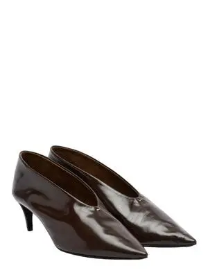 Khaite Miriam Leather Pumps - Brown